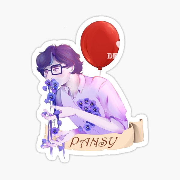"Pansy" Sticker by sophscribbles | Redbubble