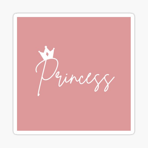 "princess pink crown" Sticker for Sale by MCH1993 | Redbubble