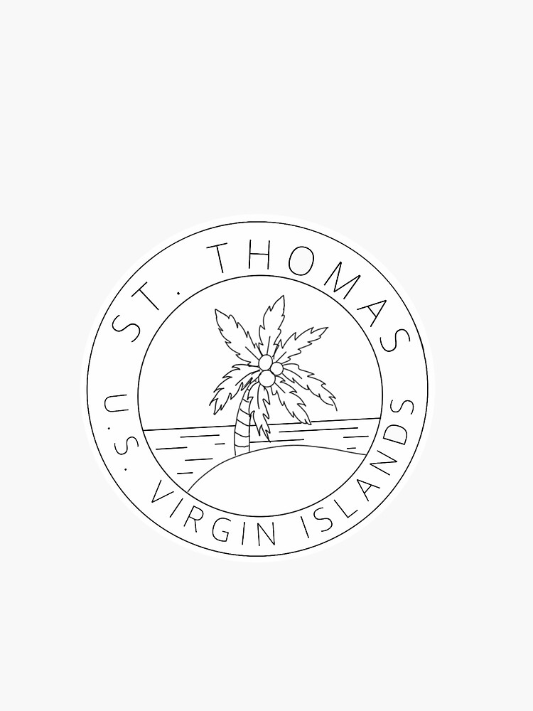 "St. Thomas sticker" Sticker by sydneykmoutier | Redbubble
