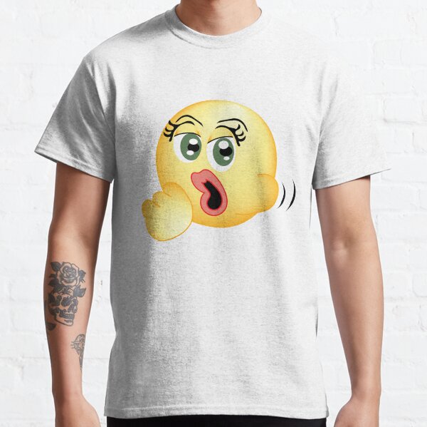 Oral Fixation The Blowjob Emoji T Shirt For Sale By Stinkpad Redbubble Blowjob T Shirts