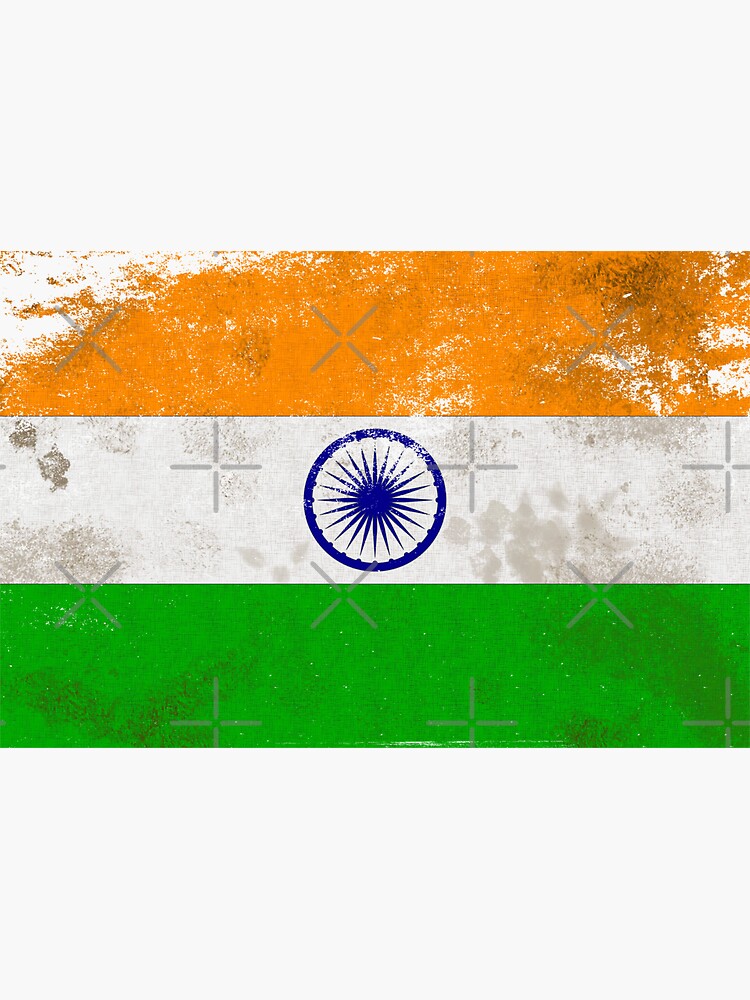 "Flag of Tiranga - distressed and gritty" Sticker for Sale by amarvilks ...