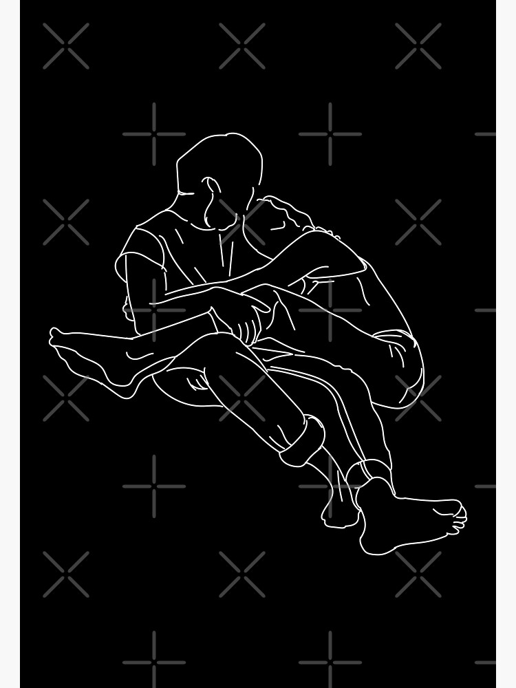 "doodle - lovers cuddling (line art) " Art Print for Sale by artred ...