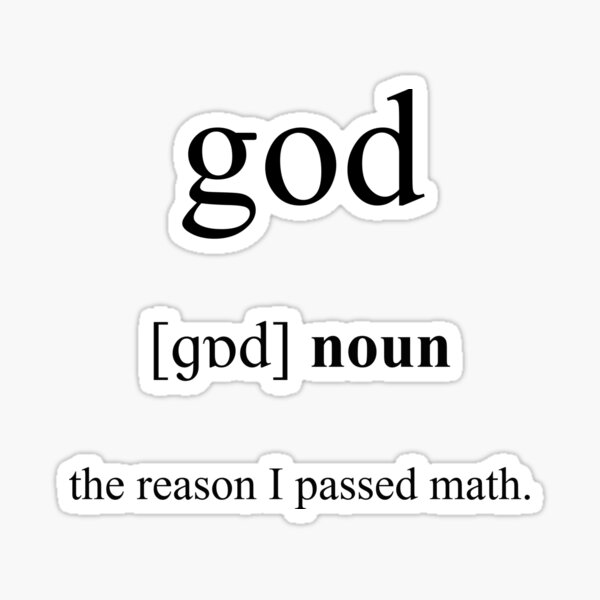 "God Definition | Dictionary Collection" Sticker for Sale by ...