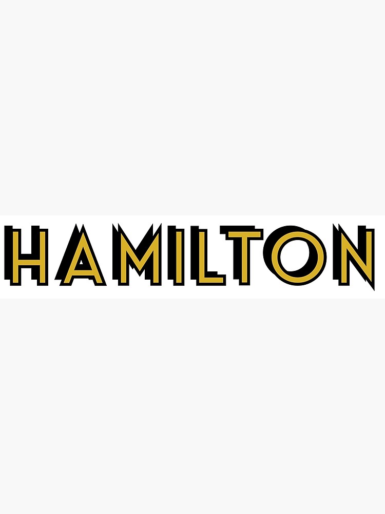 "Hamilton Logo" Poster by broadwaycantdie | Redbubble