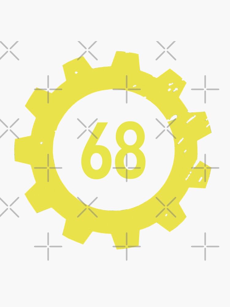 "Vault 68" Sticker for Sale by DarkHorseDesign | Redbubble