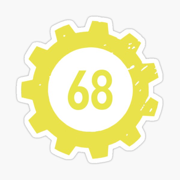 "Vault 68" Sticker for Sale by DarkHorseDesign | Redbubble