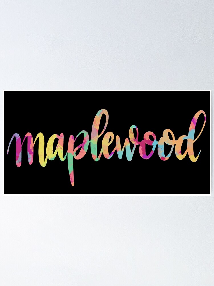 "Maplewood St. Louis Neighborhood calligraphy " Poster by the-bangs ...