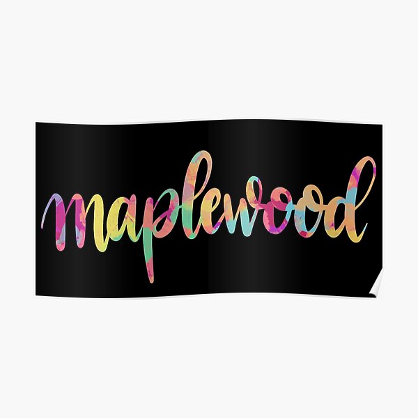 "Maplewood St. Louis Neighborhood calligraphy " Poster by the-bangs ...
