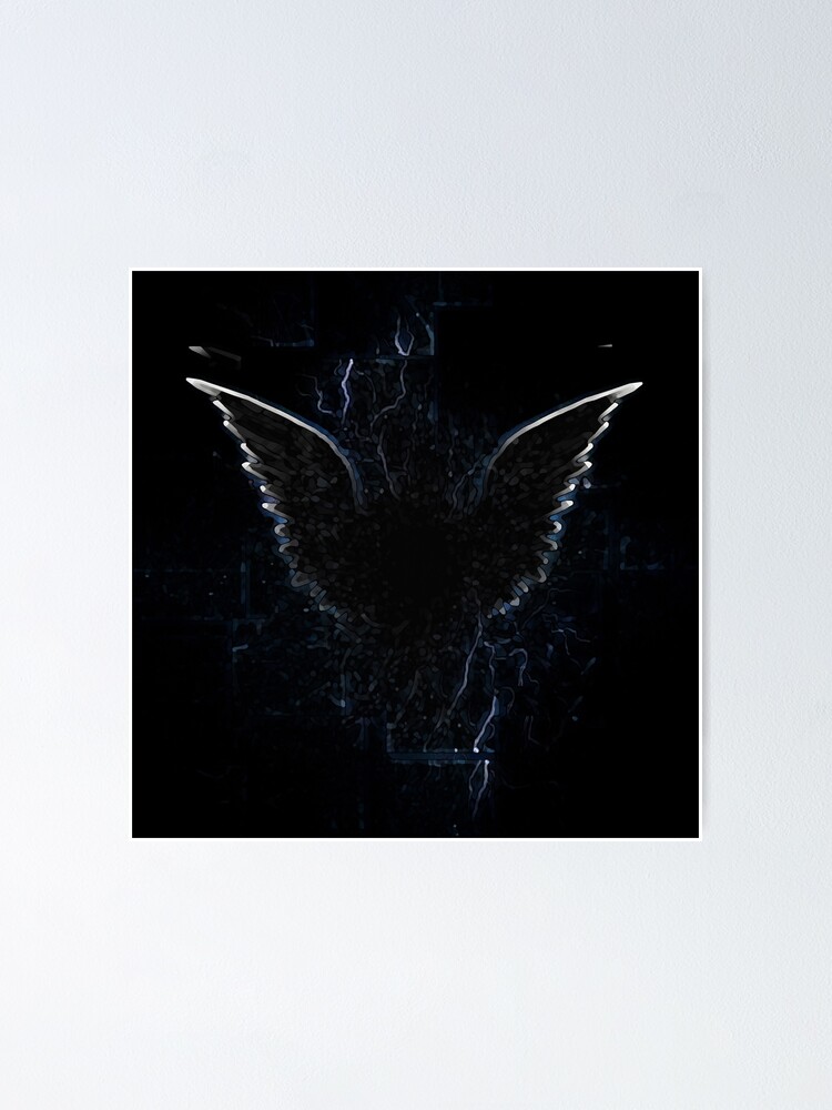 "Outline of winged creature" Poster for Sale by rolffimages | Redbubble
