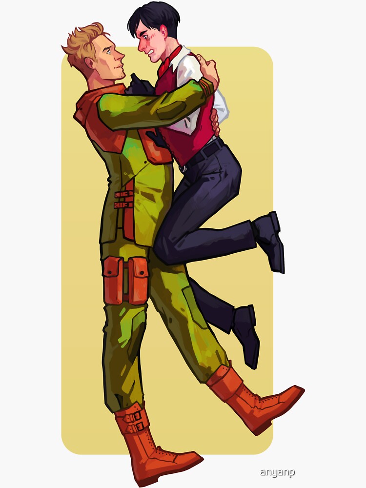 "artemy x daniil | Pathologic" Sticker by anyanp | Redbubble