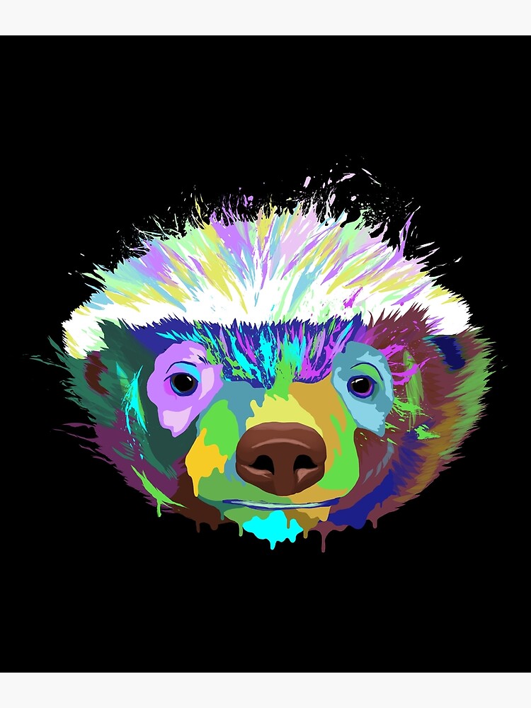 "Splash Honey Badger" Poster for Sale by alwe-designs | Redbubble