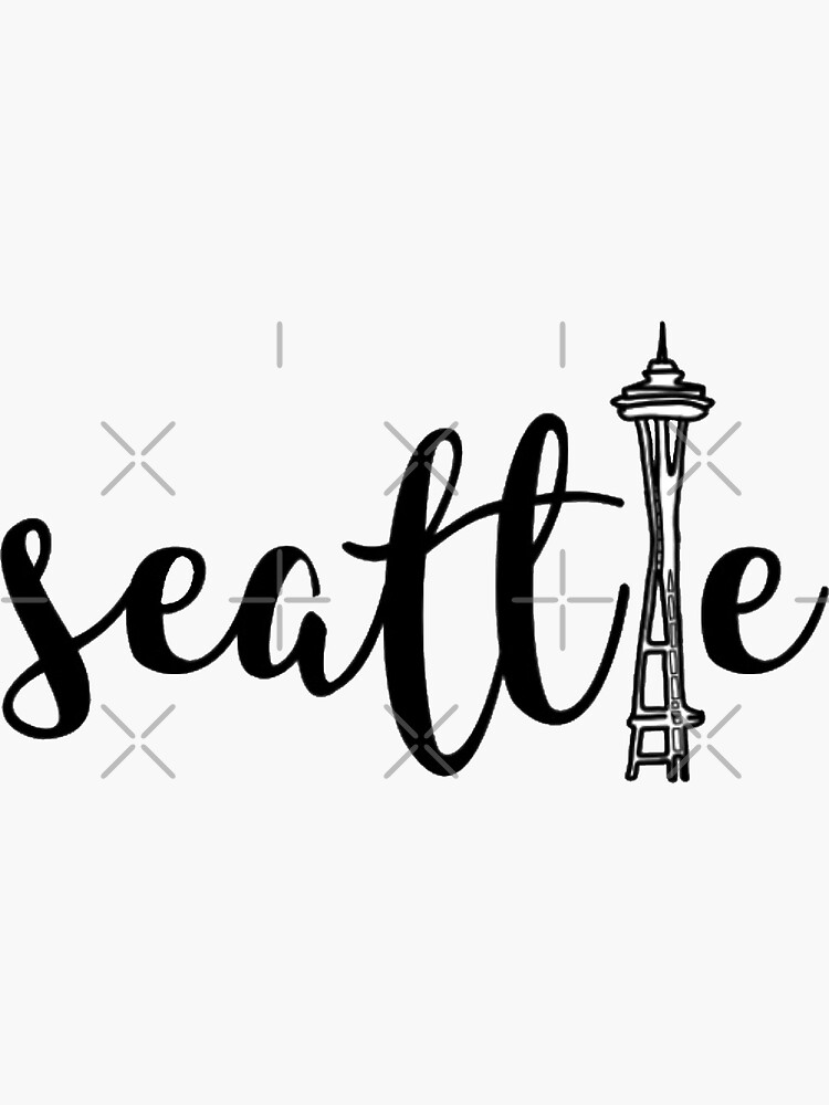 "Seattle" Sticker for Sale by radiantdark | Redbubble