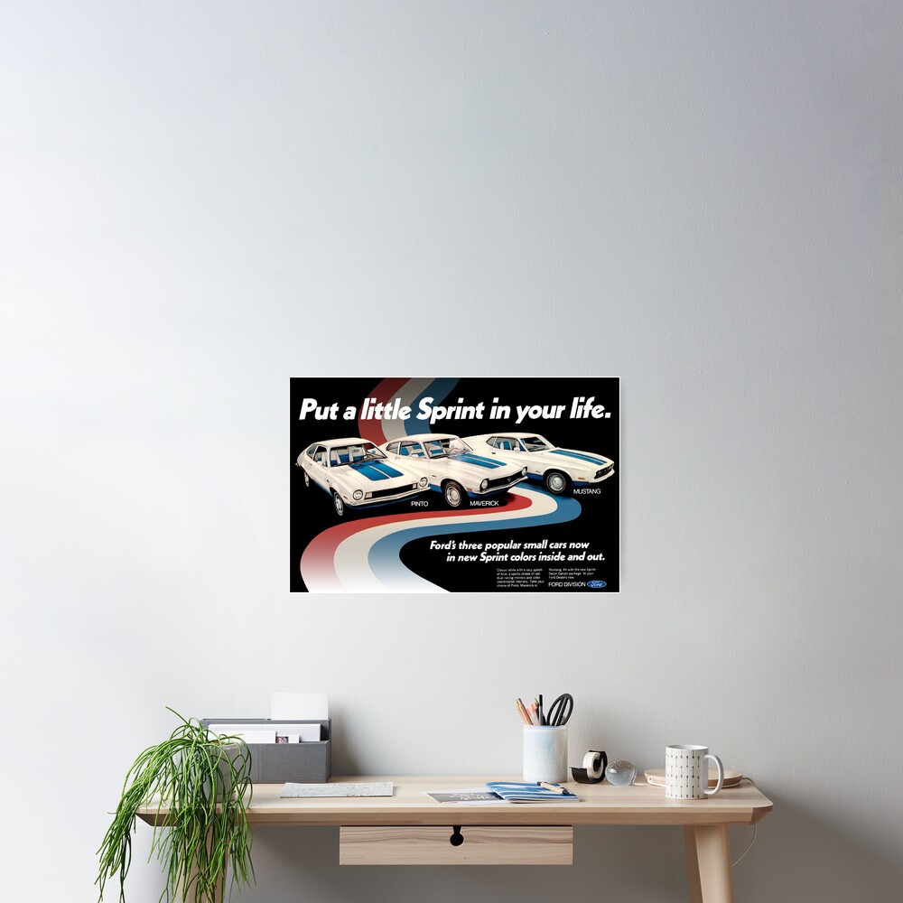 "FORD PINTO / MAVERICK / MUSTANG SPRINT RANGE" Poster by ...