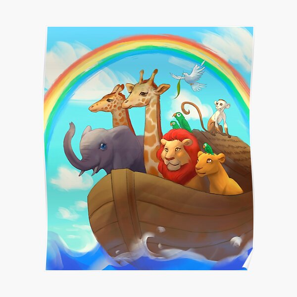 "Noah's ark" Poster for Sale by onekatie | Redbubble