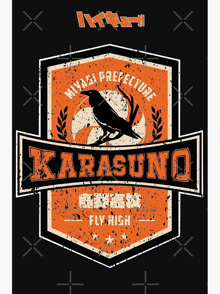 "HAIKYUU: TEAM KARASUNO (GRUNGE STYLE)" Poster by FunGangStore | Redbubble