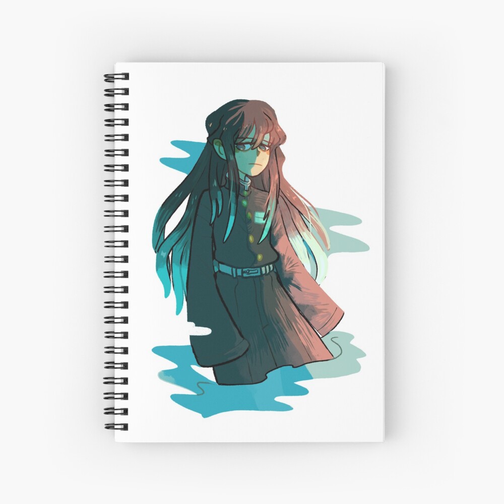 "Muichiro Tokito sticker" Spiral Notebook by Niaryu | Redbubble