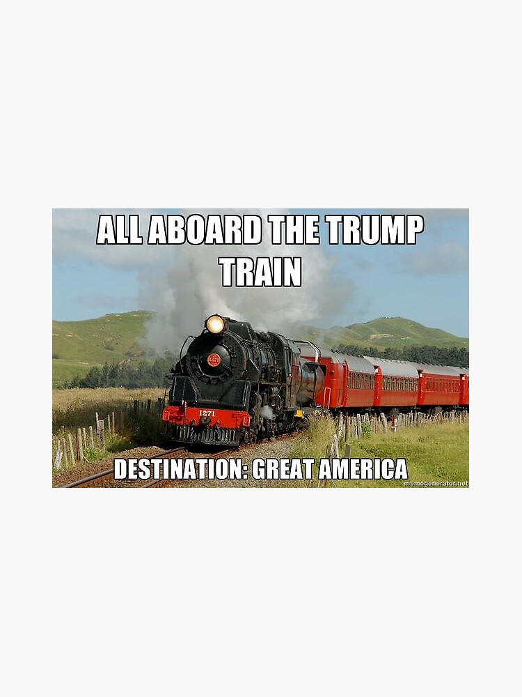 "Trump Train" Sticker for Sale by lawrencebaird | Redbubble