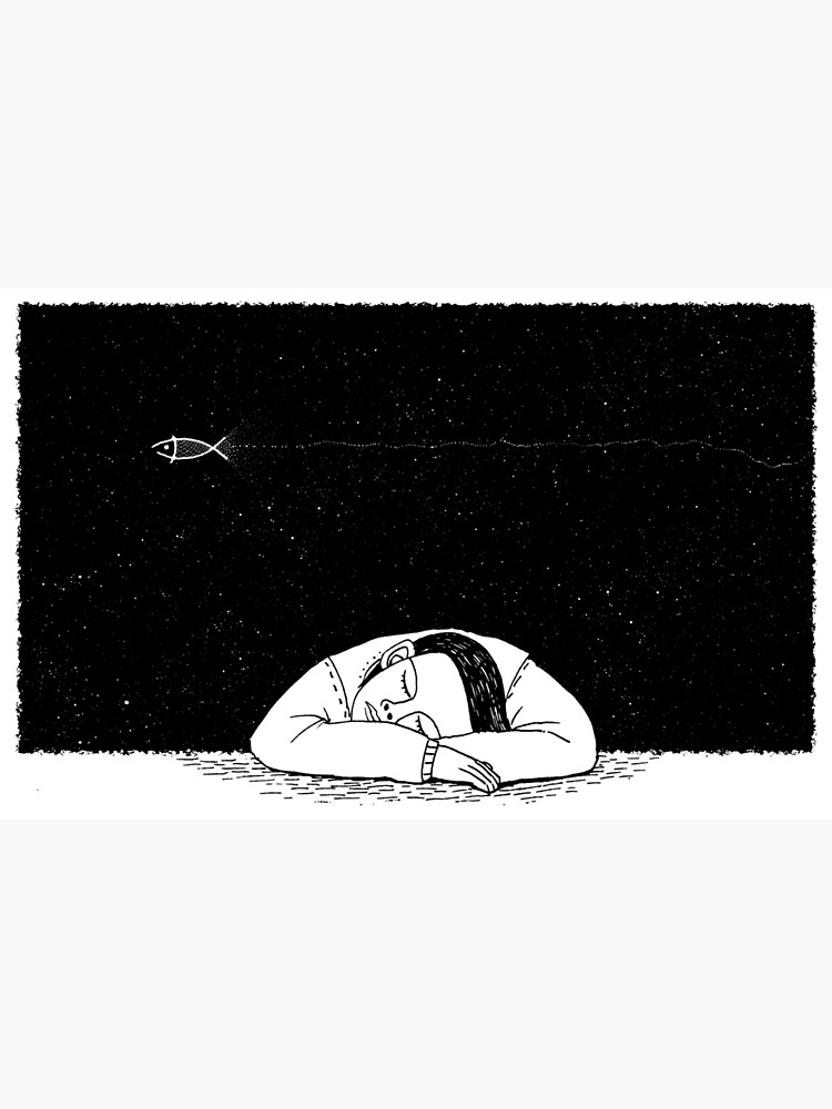 "The pensive man " Poster by MathWa | Redbubble