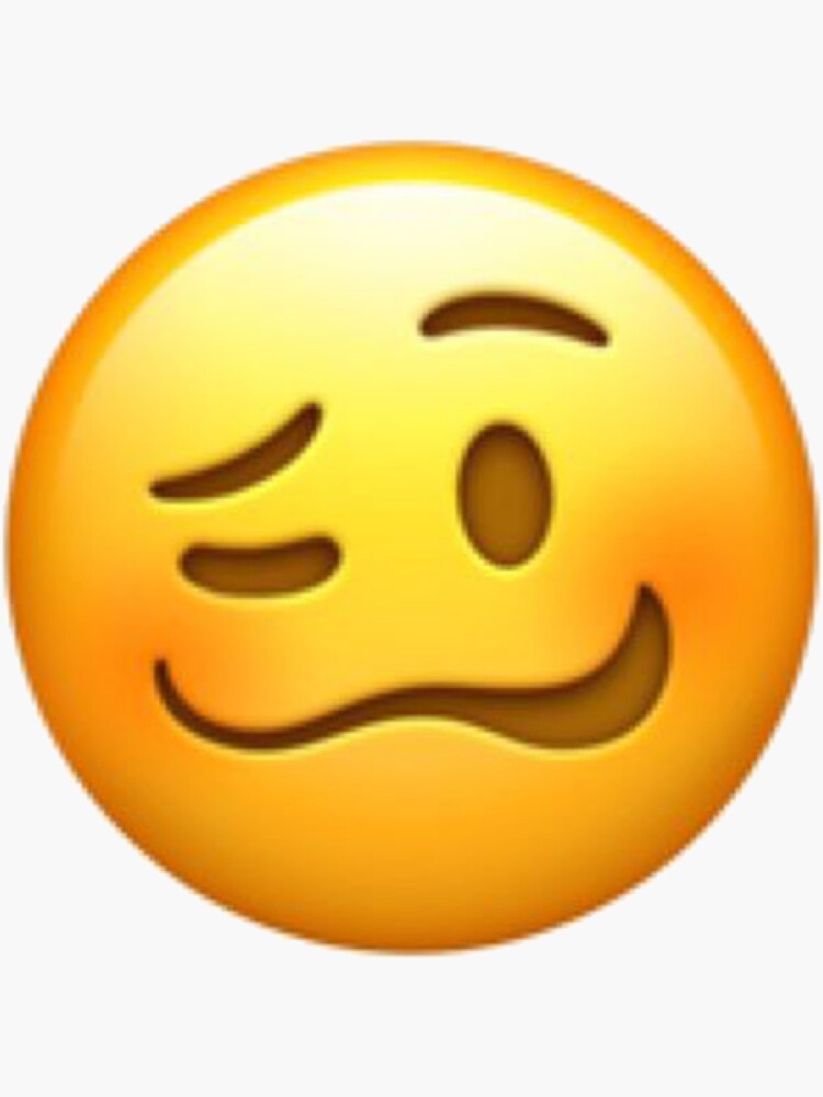 Pegatina «Emoji incómodo» de Gabiiii18 | Redbubble