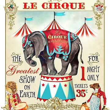 Vintage Circus Poster Elephant Ringling Bros. And Barnum And Bailey