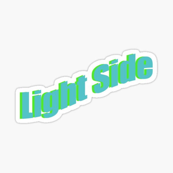 "Light Side Sticker" Sticker for Sale by marvvy | Redbubble