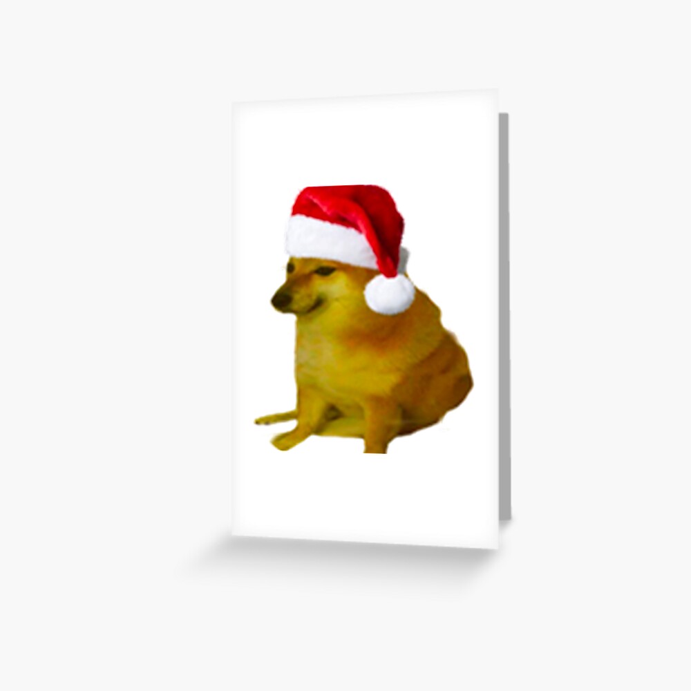 Tarjetas de felicitación «Chrimas Cheems» de FmlRedbub | Redbubble