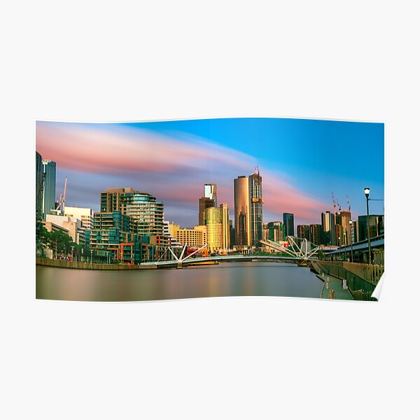 "Melbourne sunset" Poster for Sale by dags | Redbubble