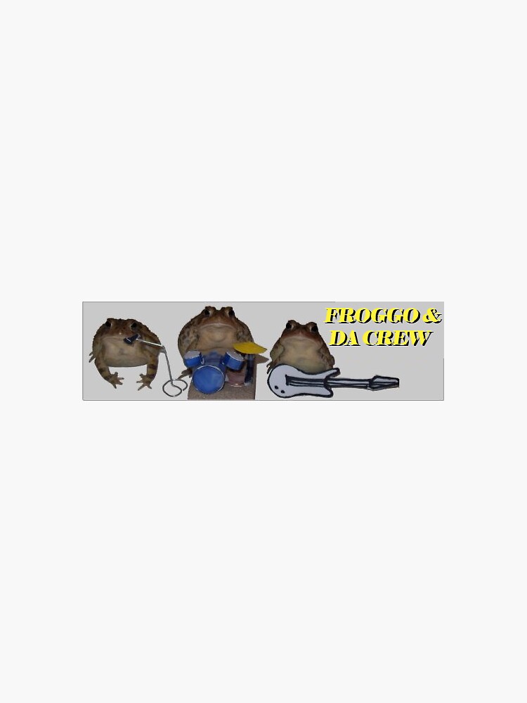 "Froggo and da crew" Sticker for Sale by bluepapercup | Redbubble