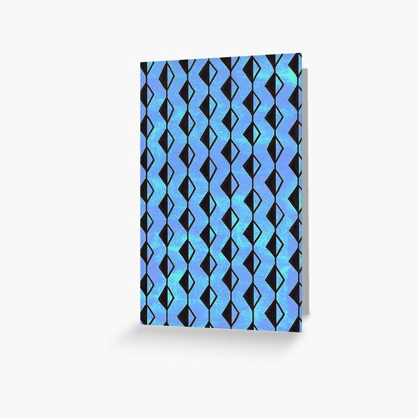 "Aqua and Blue Diamond Strings" Greeting Card by sallysetsforth | Redbubble