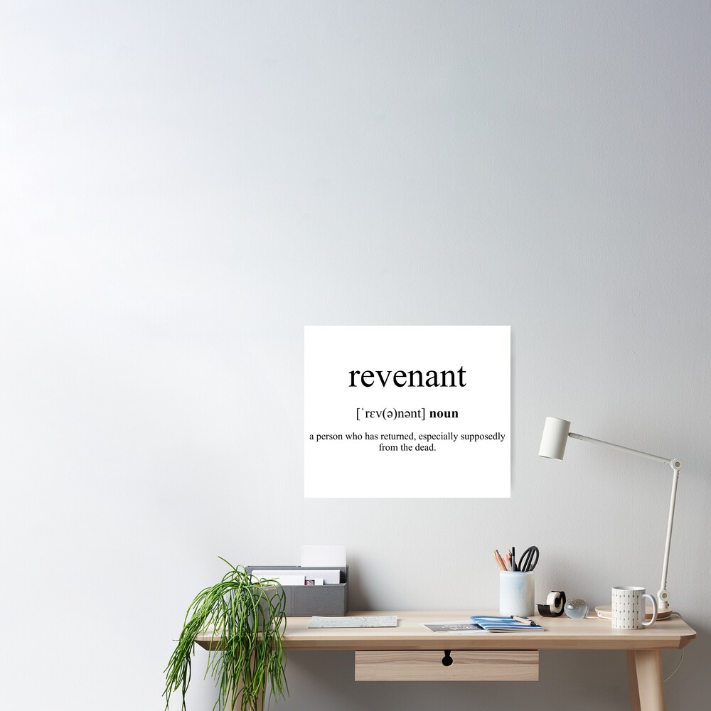 "Revenant Definition | Dictionary Collection" Poster by Designschmiede ...