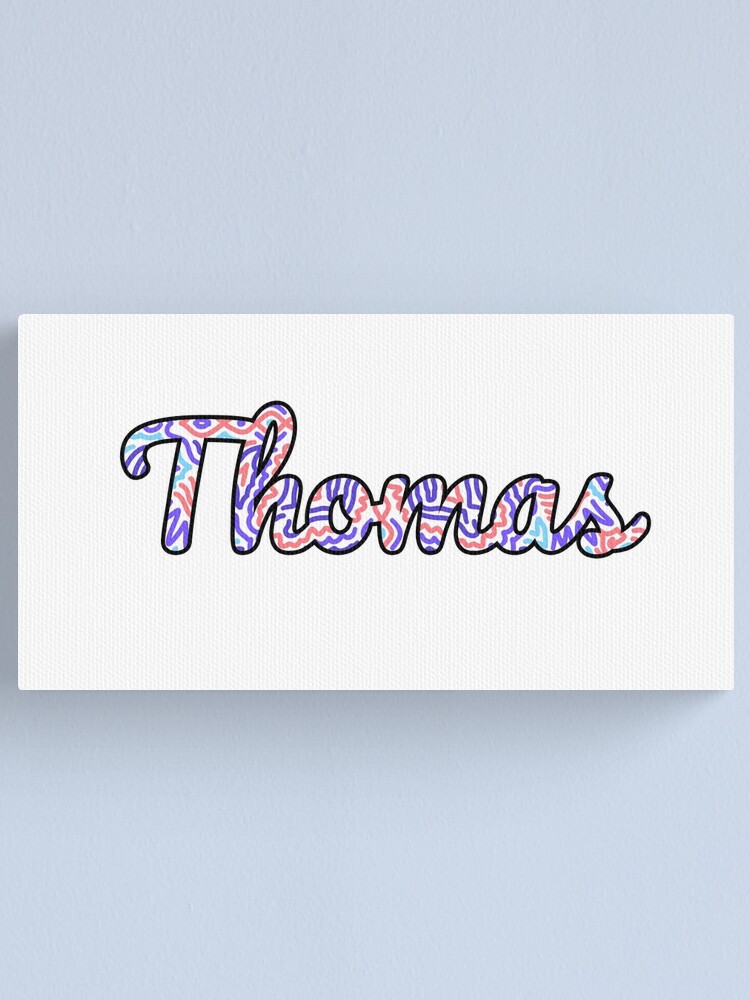 "Thomas Handwritten Name" Canvas Print for Sale by inknames | Redbubble