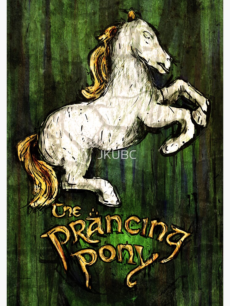 "Sign of the Prancing Pony" Sticker by JKUBC | Redbubble