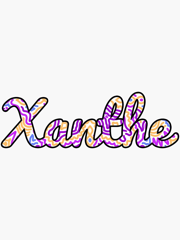 "Xanthe Handwritten Name" Sticker for Sale by inknames | Redbubble