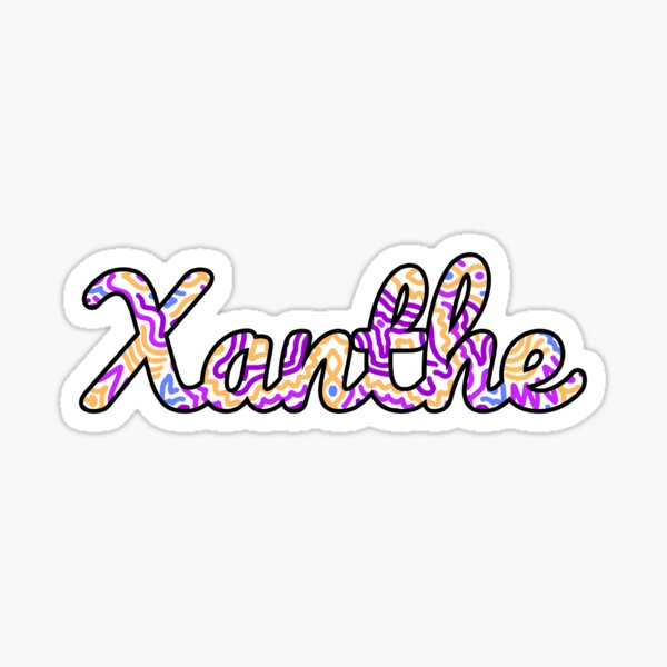 "Xanthe Handwritten Name" Sticker for Sale by inknames | Redbubble