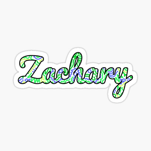 "Zachary Handwritten Name" Sticker for Sale by inknames | Redbubble