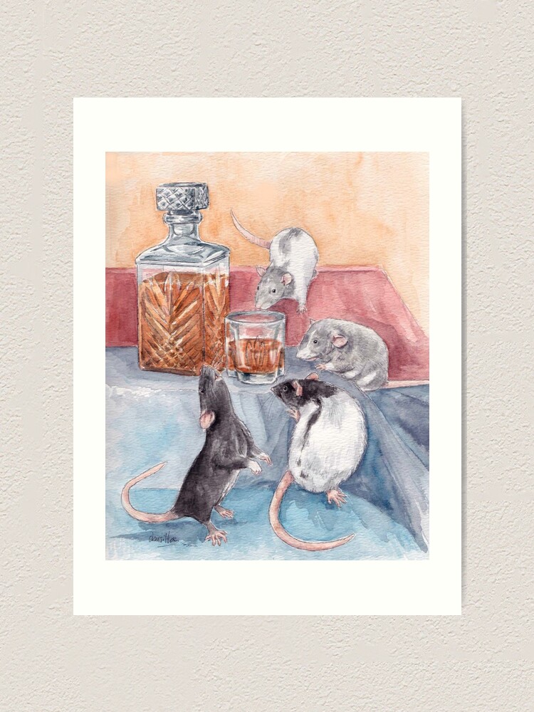 "Whiskey Rats" Art Print for Sale by drusillak | Redbubble