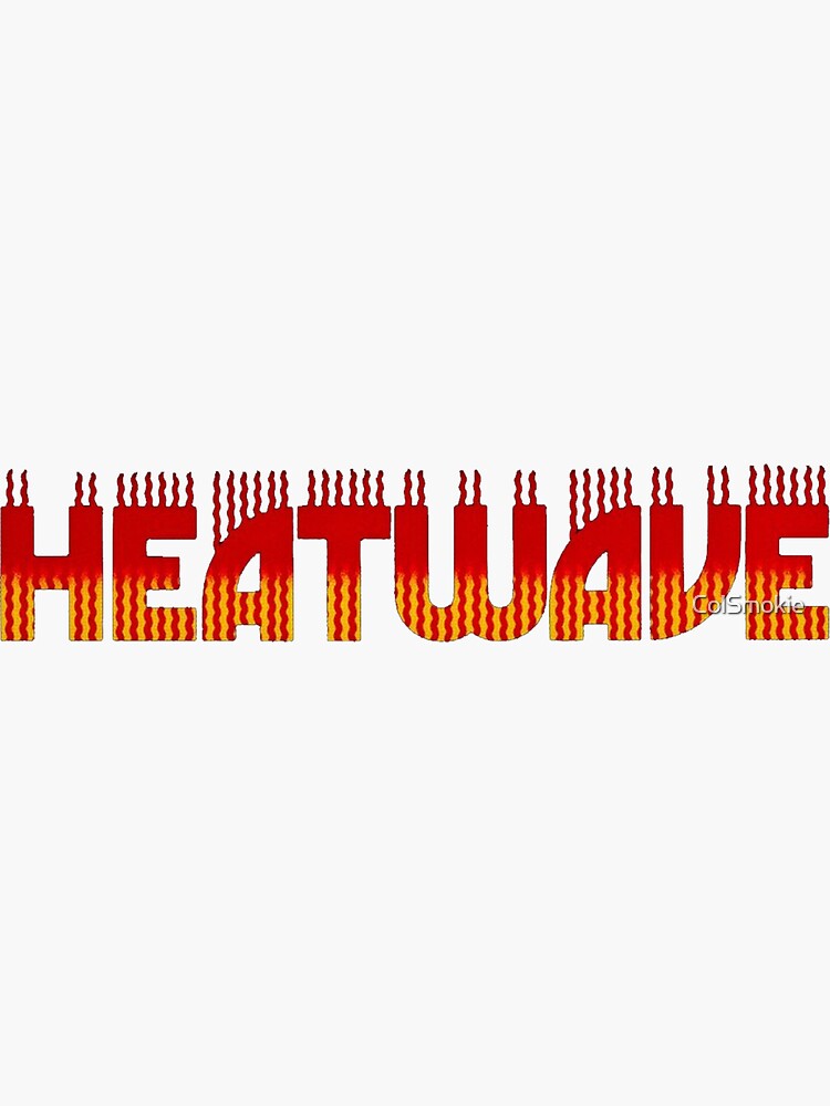 "Heatwave (band) Central Heating logo" Sticker for Sale by ColSmokie ...