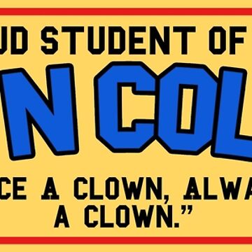 "Clown College" Sticker for Sale by paigeisaallison | Redbubble