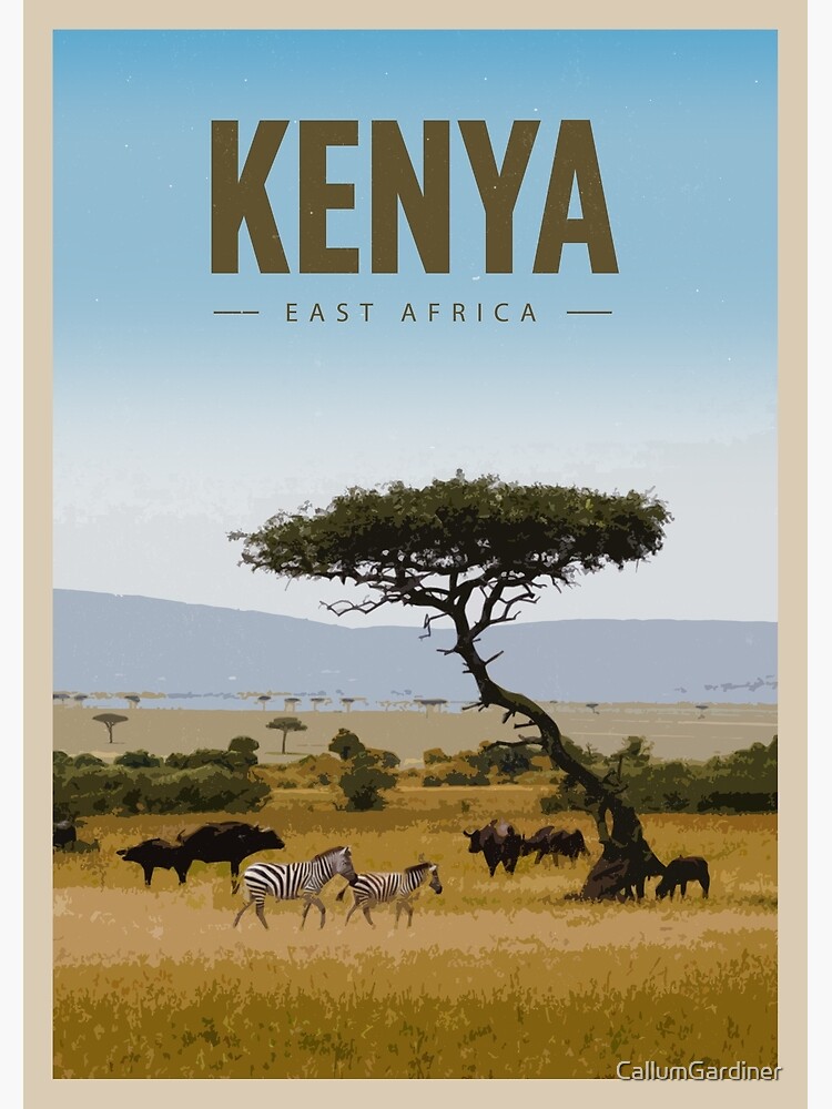 "Explore Kenya" Poster for Sale by CallumGardiner | Redbubble
