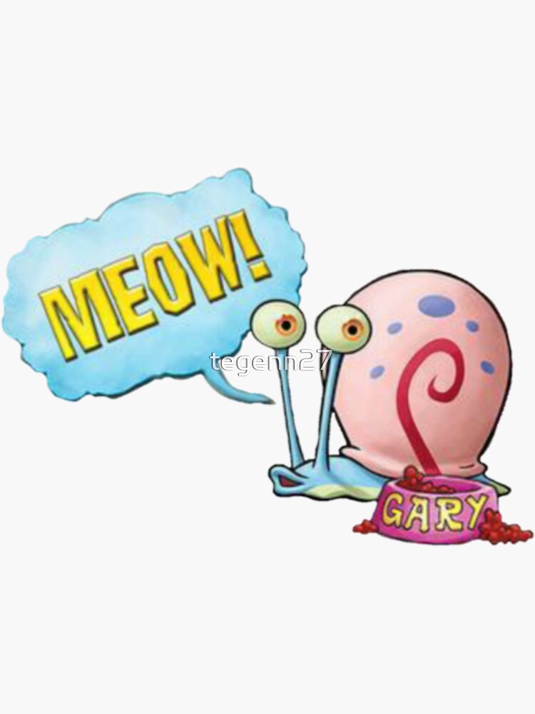 "Gary meowing" Sticker for Sale by tegenn27 | Redbubble