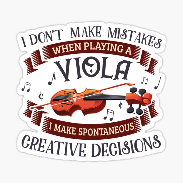 "Funny Viola Lover Gift - Don't Make Mistakes When Playing - Viola ...