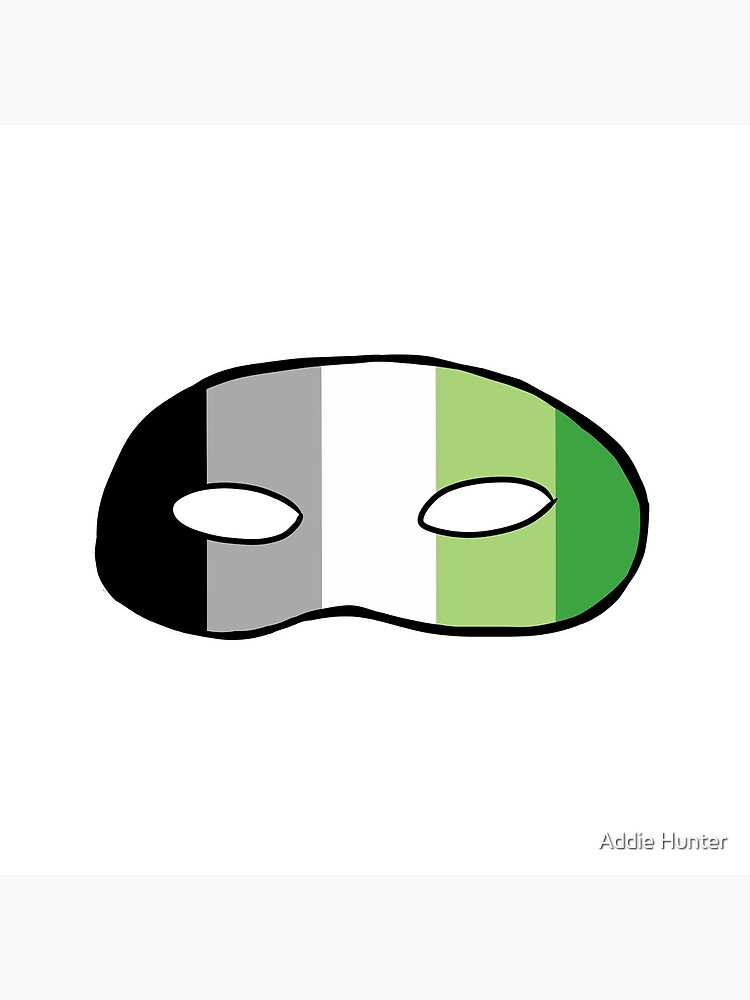 "aromantic pride mask" Poster by addhunter | Redbubble