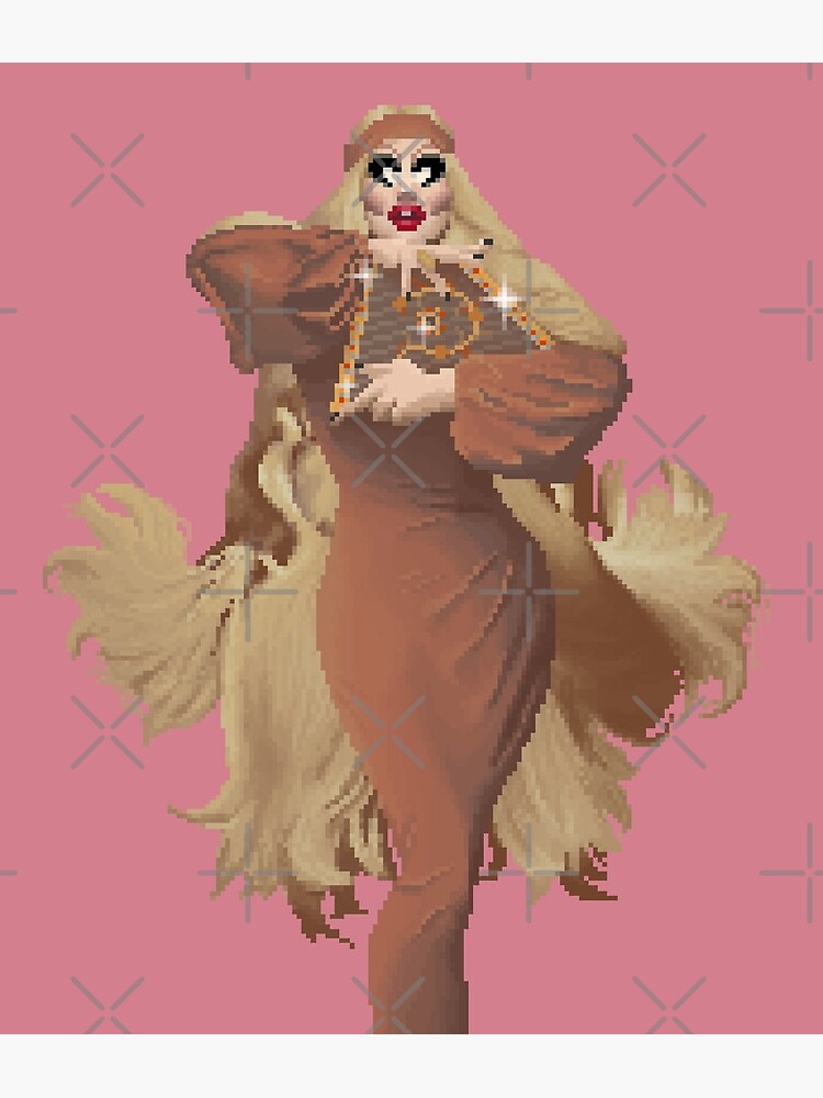 "Trixie Mattel Pixel Artwork" Photographic Print by Knubbkorv | Redbubble