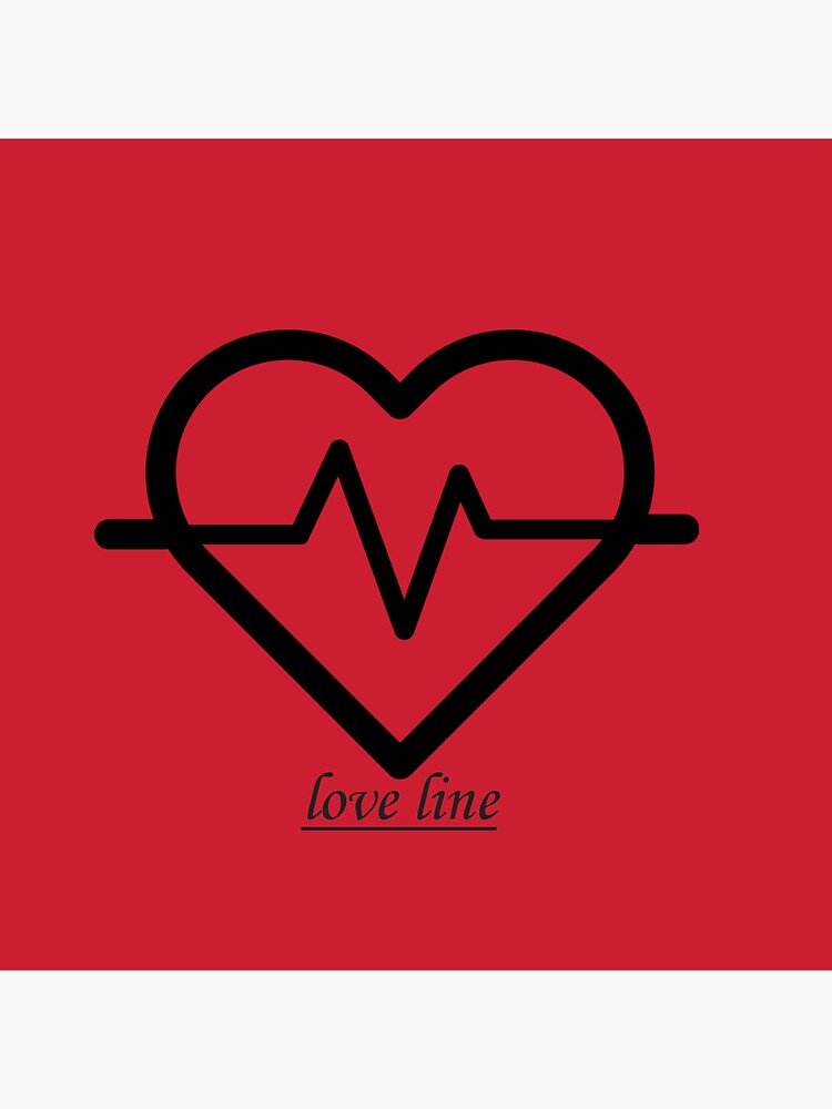 "Love life line logo" Sticker by Rohit28 | Redbubble
