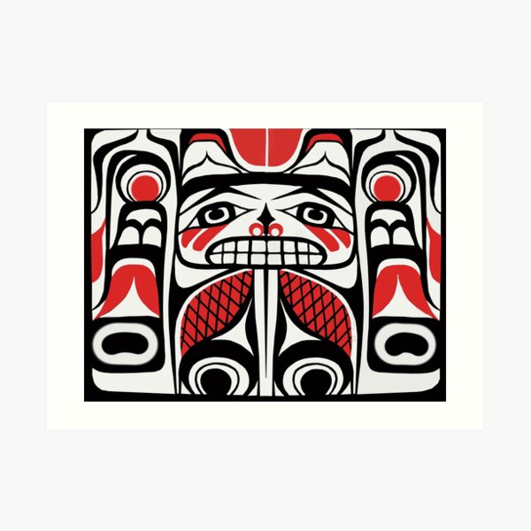 "Northwest Native American Bear Box Panel" Art Print for Sale by ...