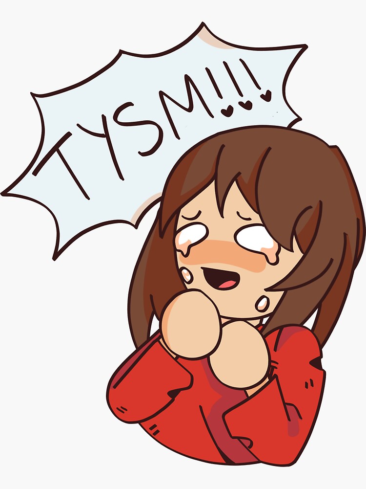 "Anna Rudolf TYSM" Sticker by Limino | Redbubble