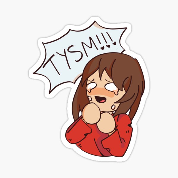 "Anna Rudolf TYSM" Sticker by Limino | Redbubble