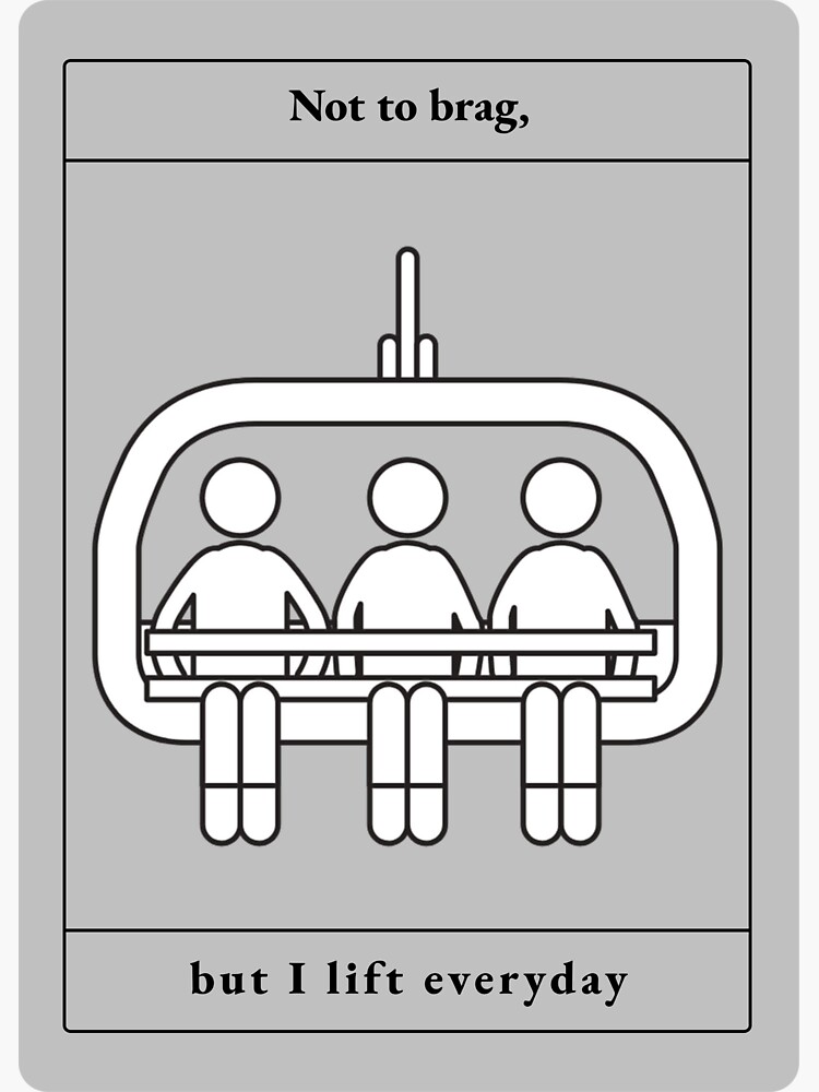 "Chair lift" Sticker by shearerz | Redbubble