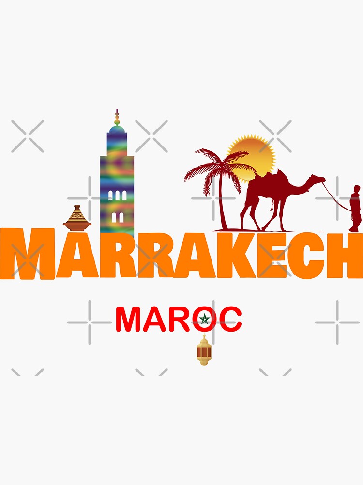 "Marrakech Morocco" Sticker for Sale by Morrocan desing | Redbubble