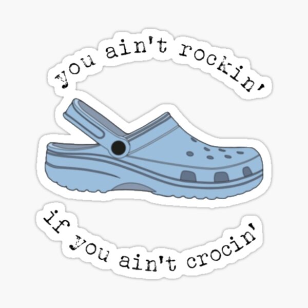 "Blue crocs design" Sticker for Sale by stickerdesignss | Redbubble